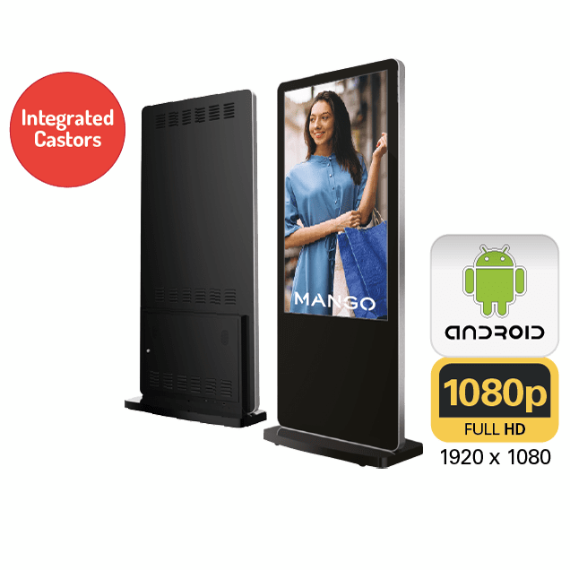 Android Freestanding Digital Posters - Barcodes for Business